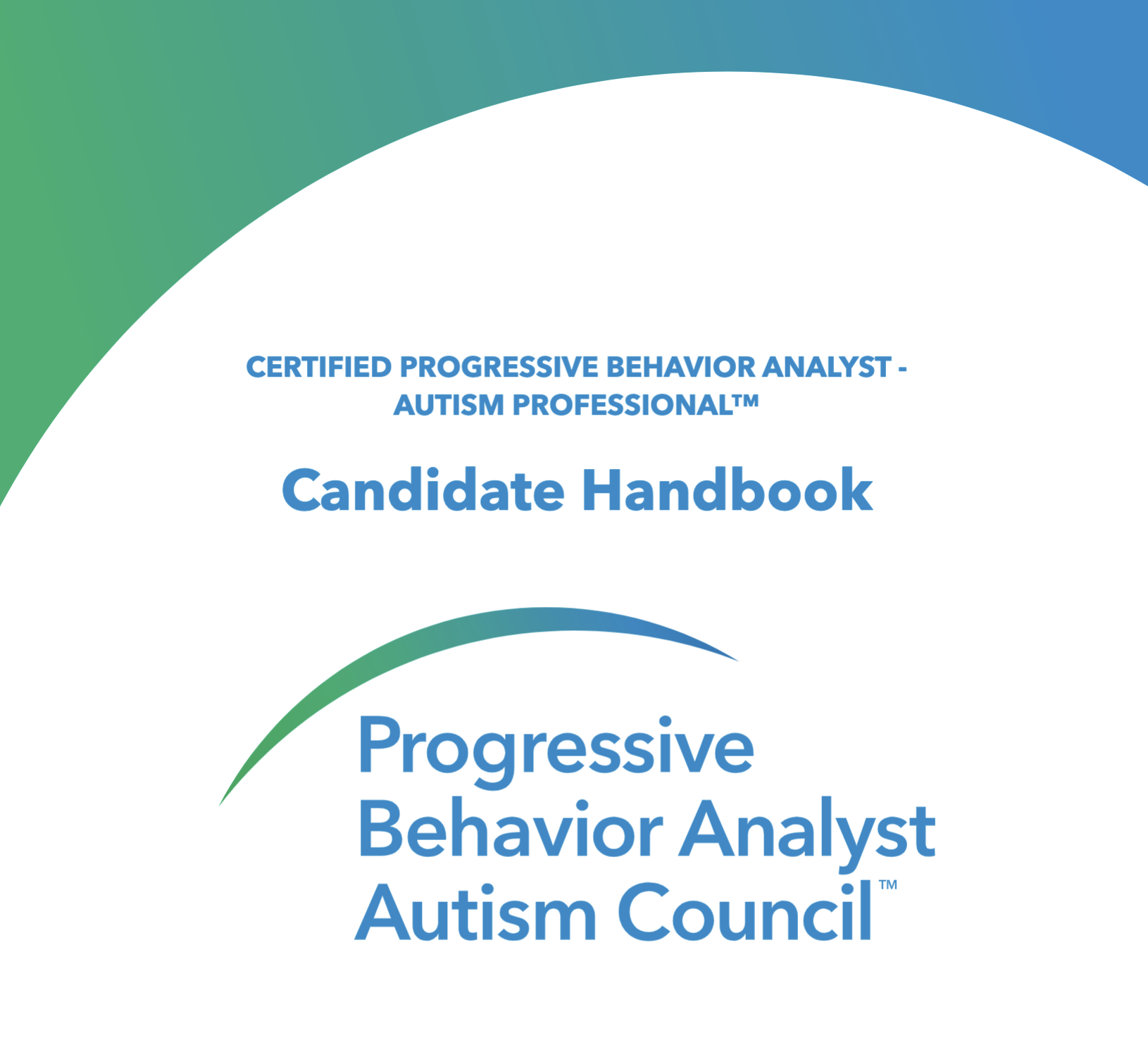 Candidate Handbook - Progressive Behavior Analyst