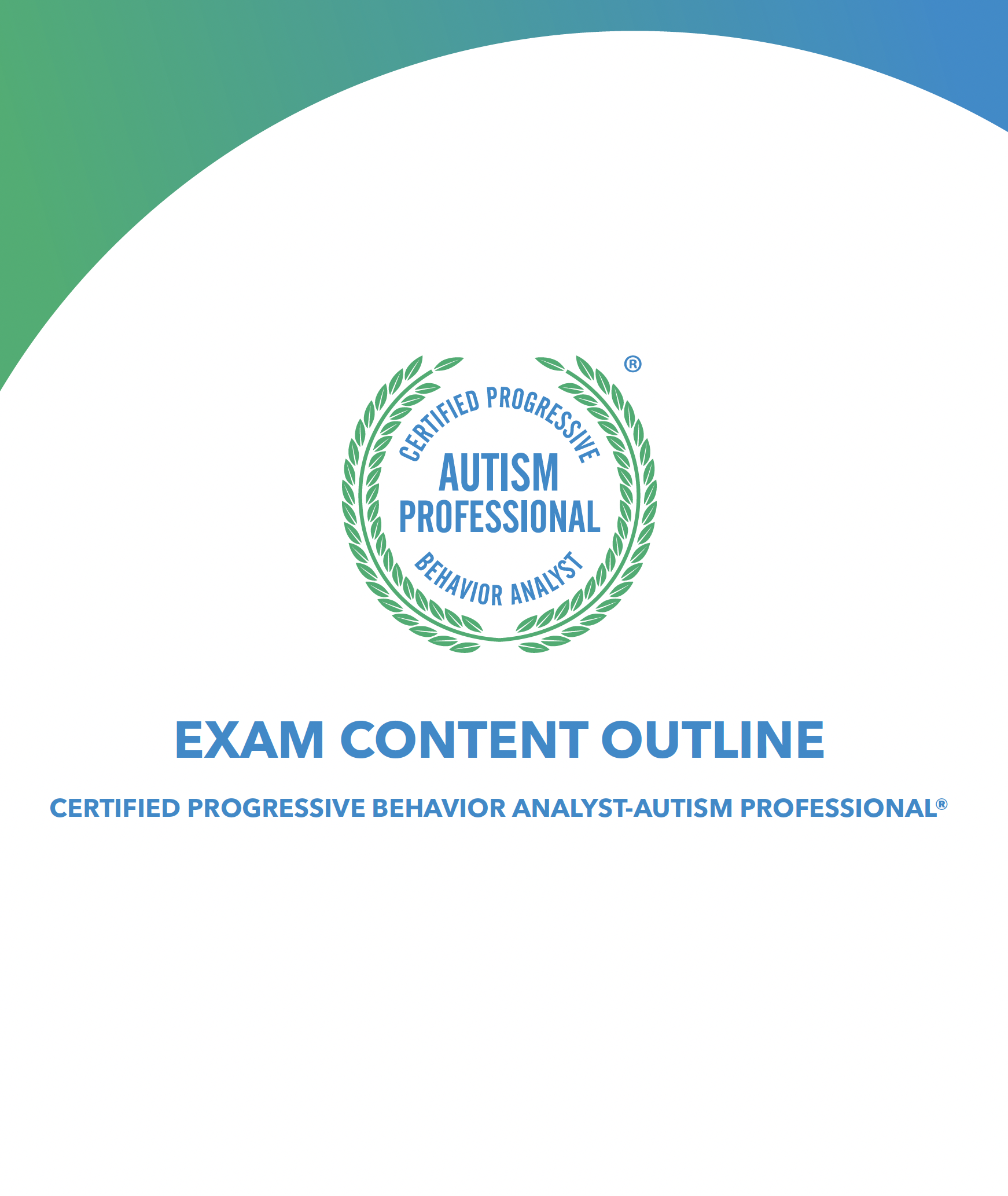 CPBA-AP Exam Content Outline - Progressive Behavior Analyst®